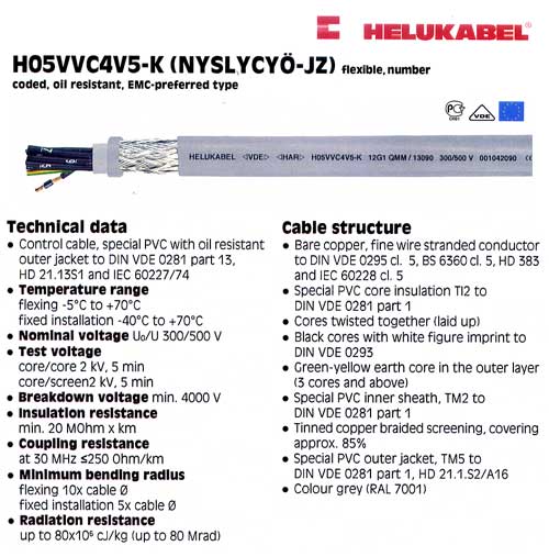 PRODUCT VDE-approved Cables : HO5VVC4V5-K : บริษัท ฮีลูเคเบิ้ล (ประเทศ ...