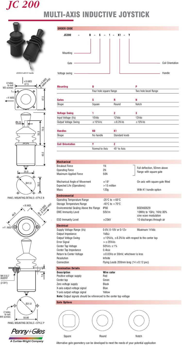 PRODUCT จอยสติ๊ก - Joystick JC200 : บริษัท คอนโทรล ดีไวซ์(สยาม) จำกัด ...