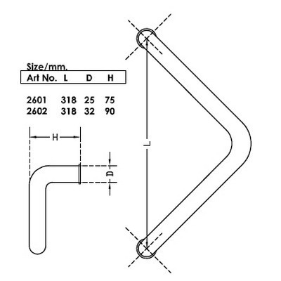 PRODUCT HD106 Pull Handle : บริษัท วี คิวบ์ จำกัด | V-Cube Co.,Ltd.