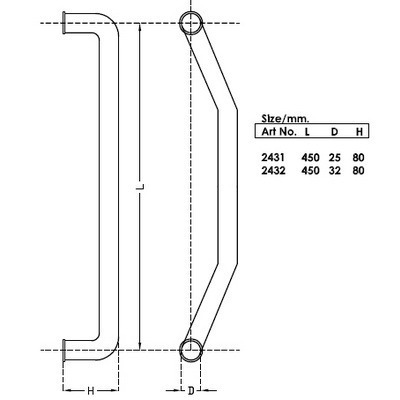 PRODUCT HD134 Pull Handle : บริษัท วี คิวบ์ จำกัด | V-Cube Co.,Ltd.