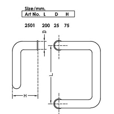 PRODUCT HD105 Pull Handle : บริษัท วี คิวบ์ จำกัด | V-Cube Co.,Ltd.