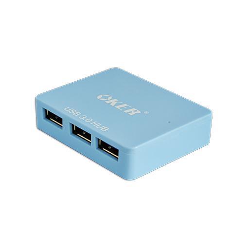 PRODUCT OKER H-437 BLUE HUB USB4 PORT V3.0 : Zeer Online | Zeer Online
